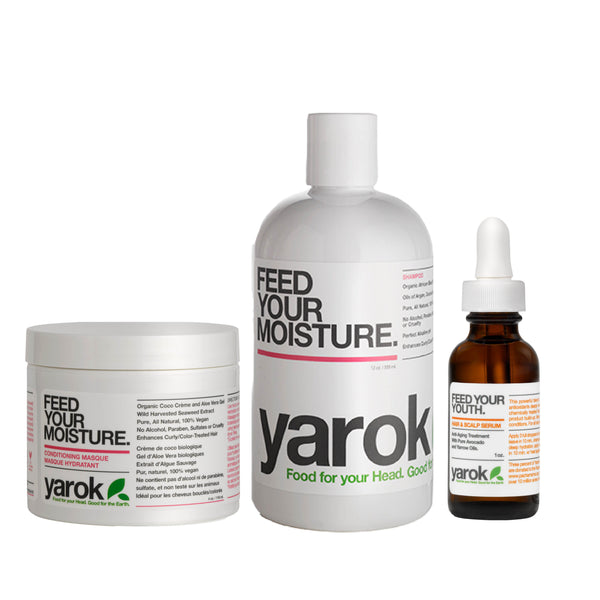 Yarok Salon, Revitalization Trio, Organic Shampoo, Conditioner, Masque ...